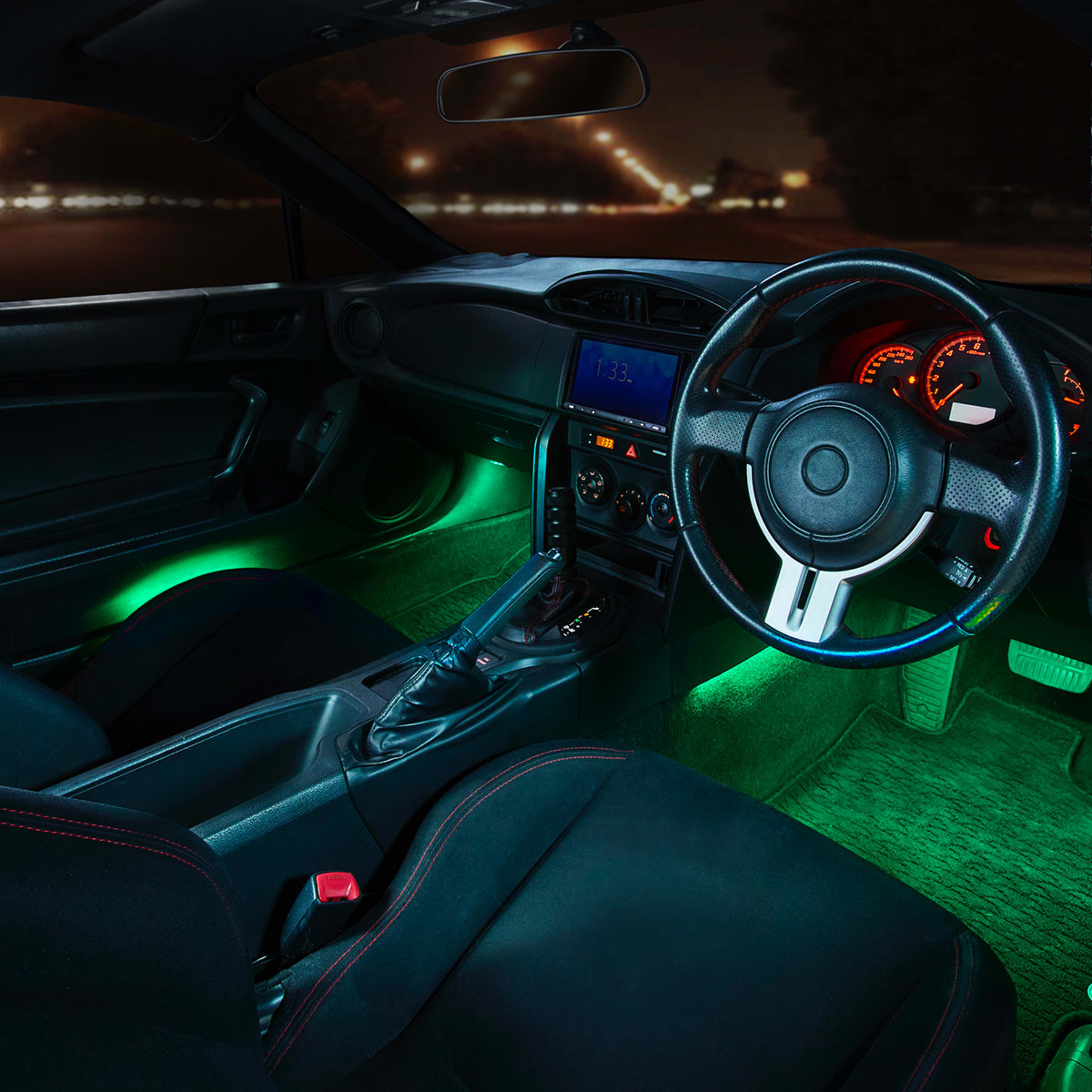 4 Pack LED Strip Car Light - Kmart