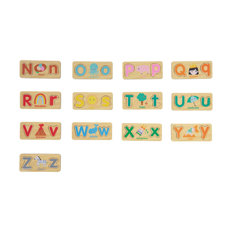 Wooden ABC Matching Puzzle Set - Kmart