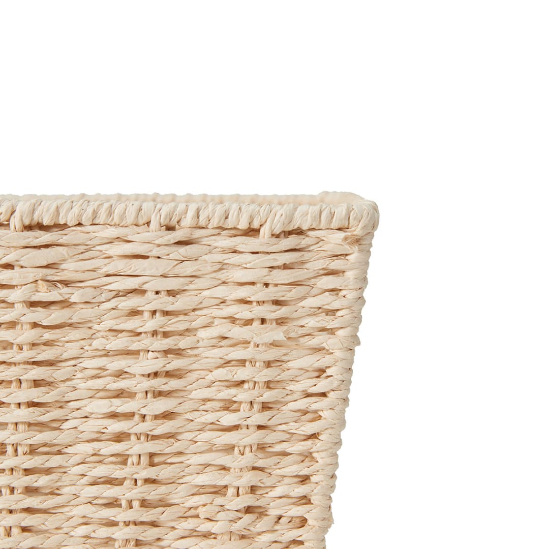 Rectangle Tapered Paper Rope Basket - Natural - Kmart
