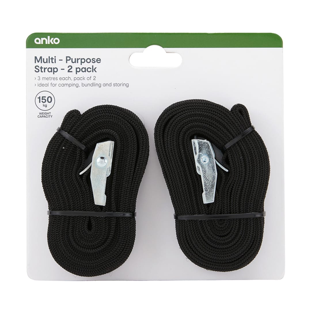 2 Pack Multi-Purpose Strap - Kmart