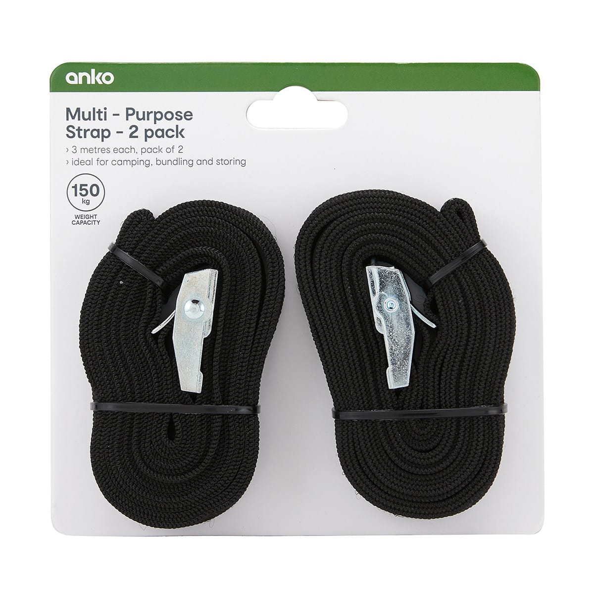 2 Pack Multi-Purpose Strap - Kmart