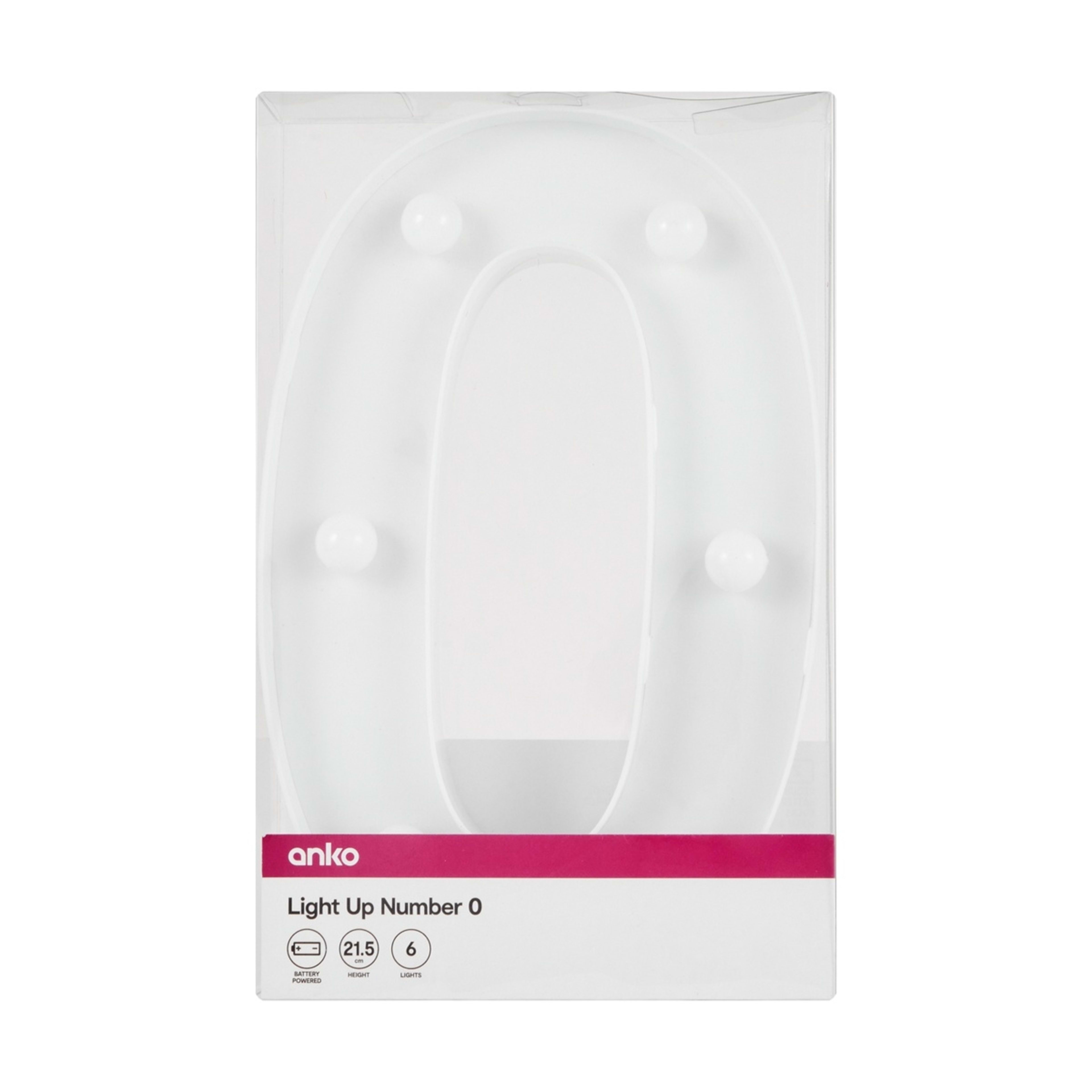 Light Up Number - 0 - Kmart
