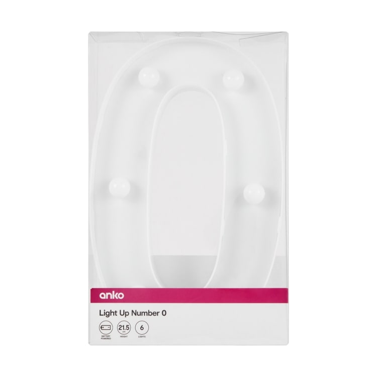Light Up Number - 0 - Kmart
