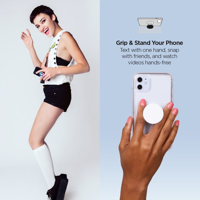 PopSockets PopGrip Basic Phone Holder and Stand - Black - Kmart