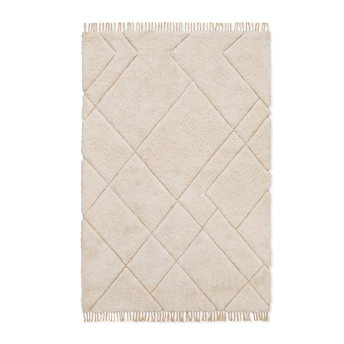 Sophia Rug - White, Extra Large - 270cm x 180cm - Kmart