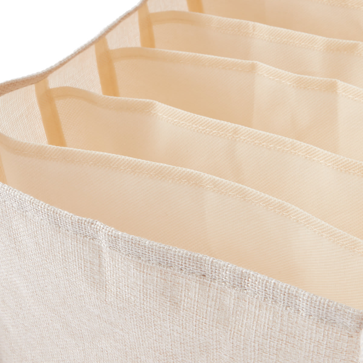 Linen Look Organiser - Wide, Beige - Kmart