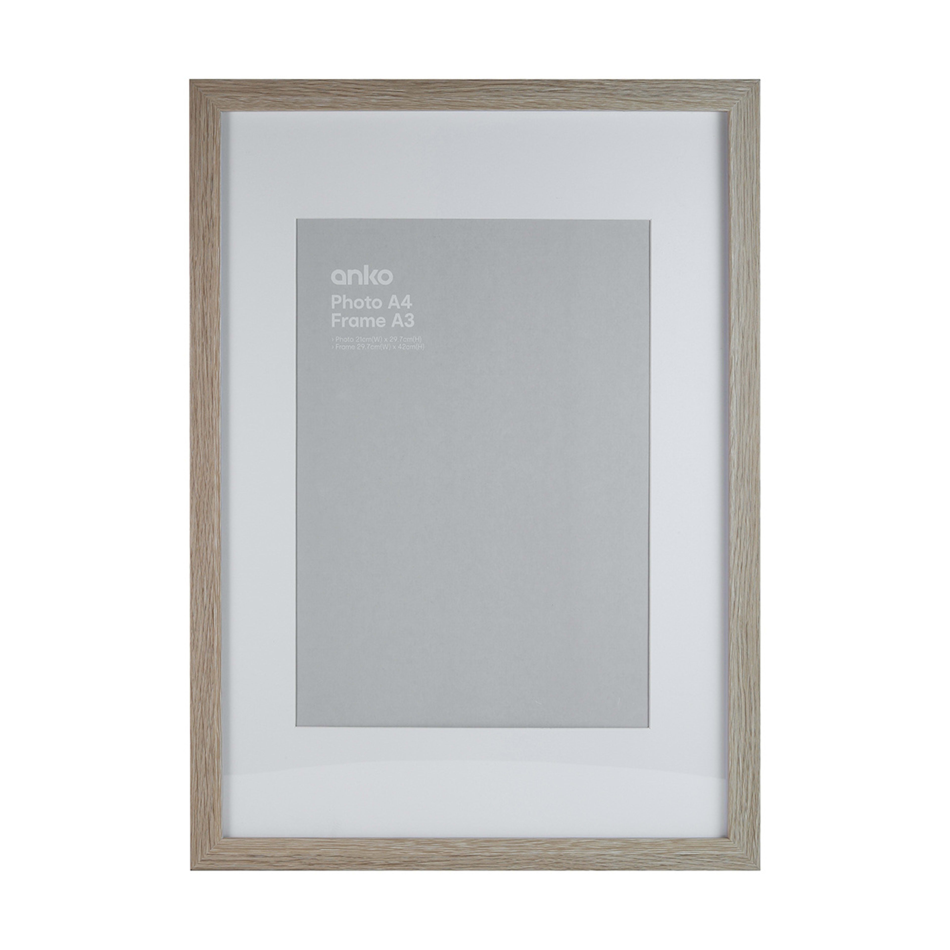 Frame Box A4 Wood - Kmart