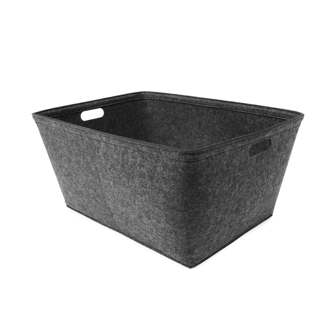 Felt Tub - Large, Charcoal - Kmart